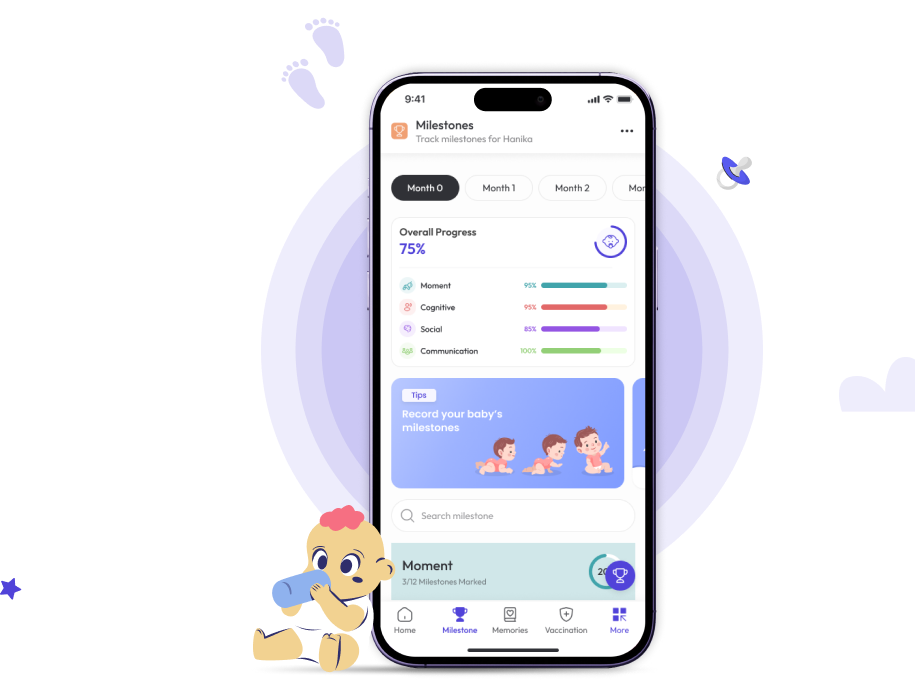Baby Development App | Child Growth and Development Milestone Tracker