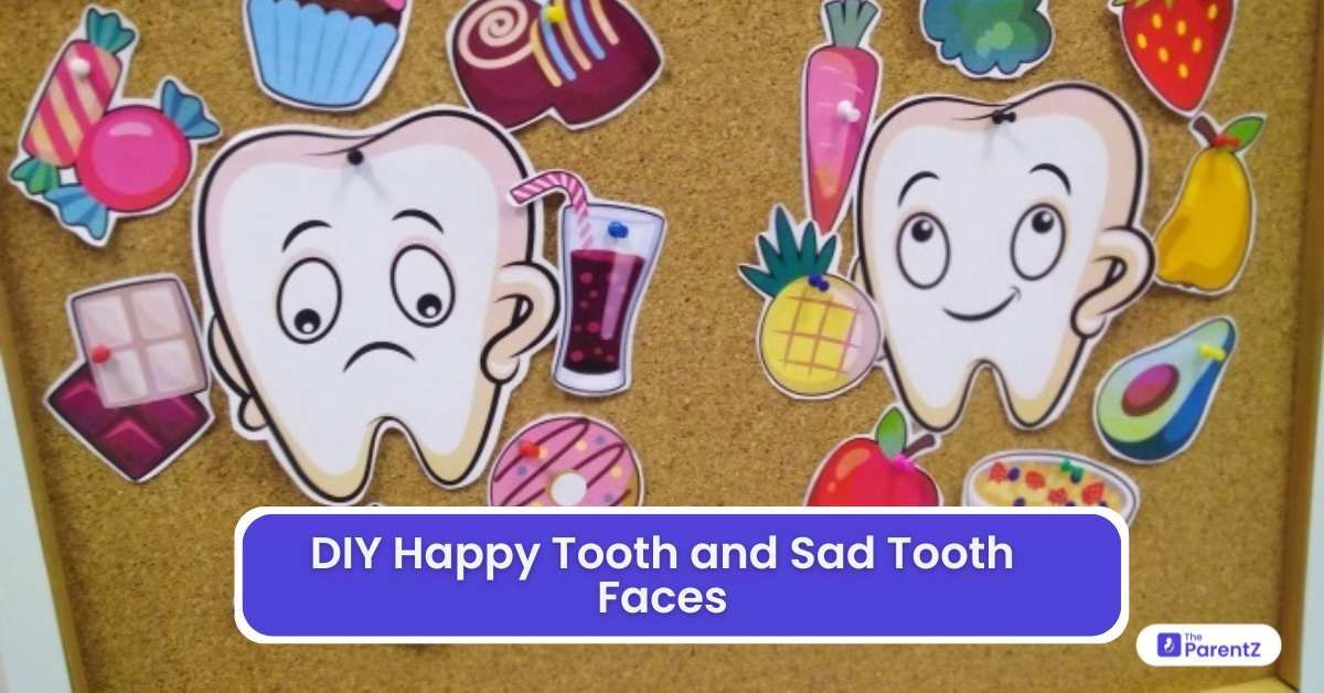 DIY Happy Tooth and Sad Tooth Faces
