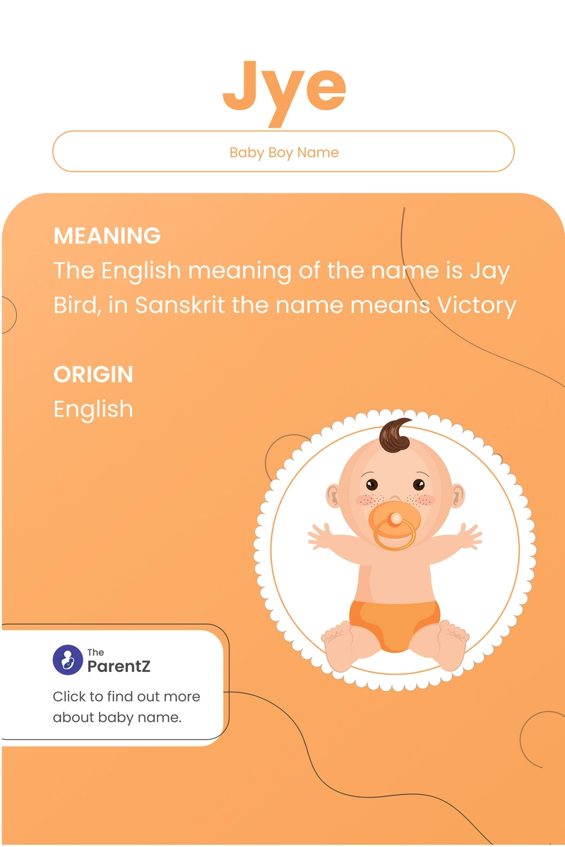 Jye - Baby Name Meaning , Origin, & More | The ParentZ