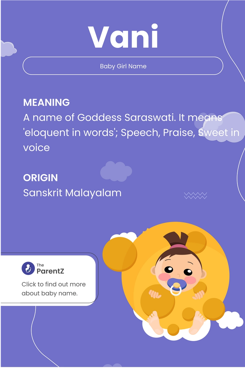 Vani Name Meaning, Origin, Numerology & More | The ParentZ
